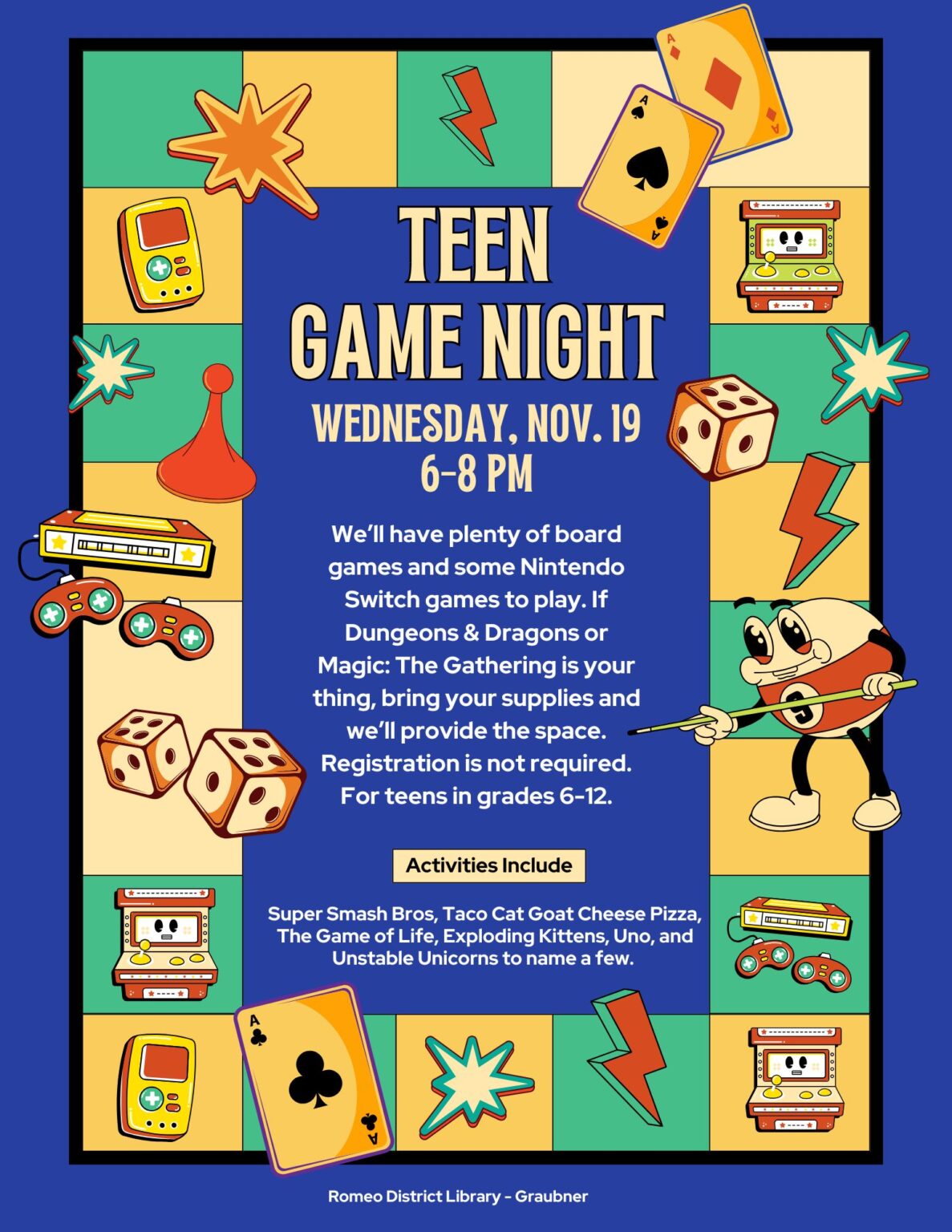 November Game Night – RDL Teens